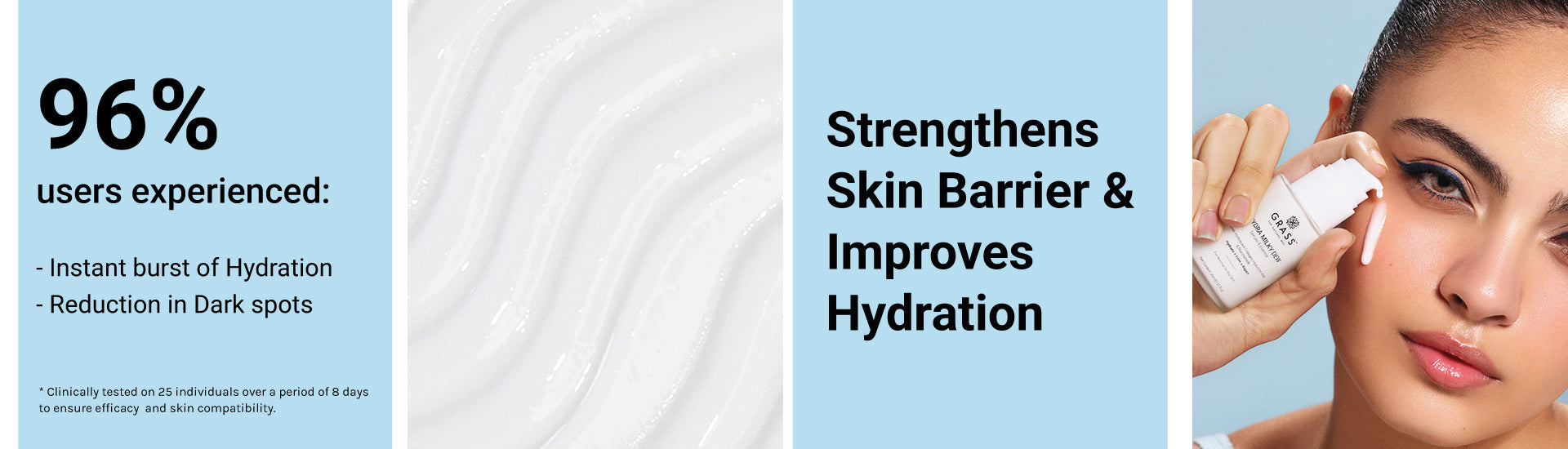 Hydra Milky Dew Face Serum Essence For Dry Skin- GRASS